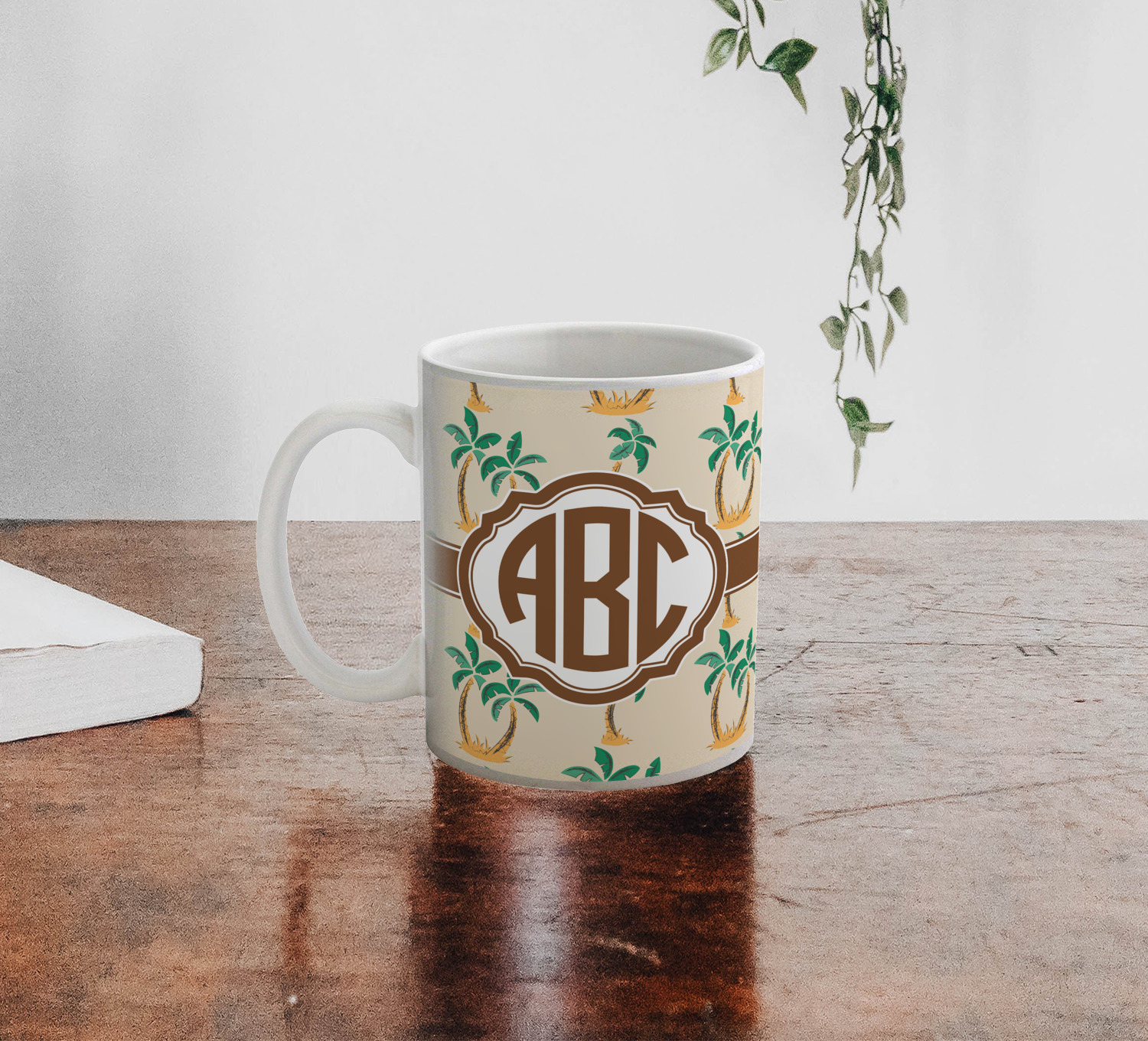 Palm Trees 11 Oz Coffee Mug - White (Personalized) - YouCustomizeIt