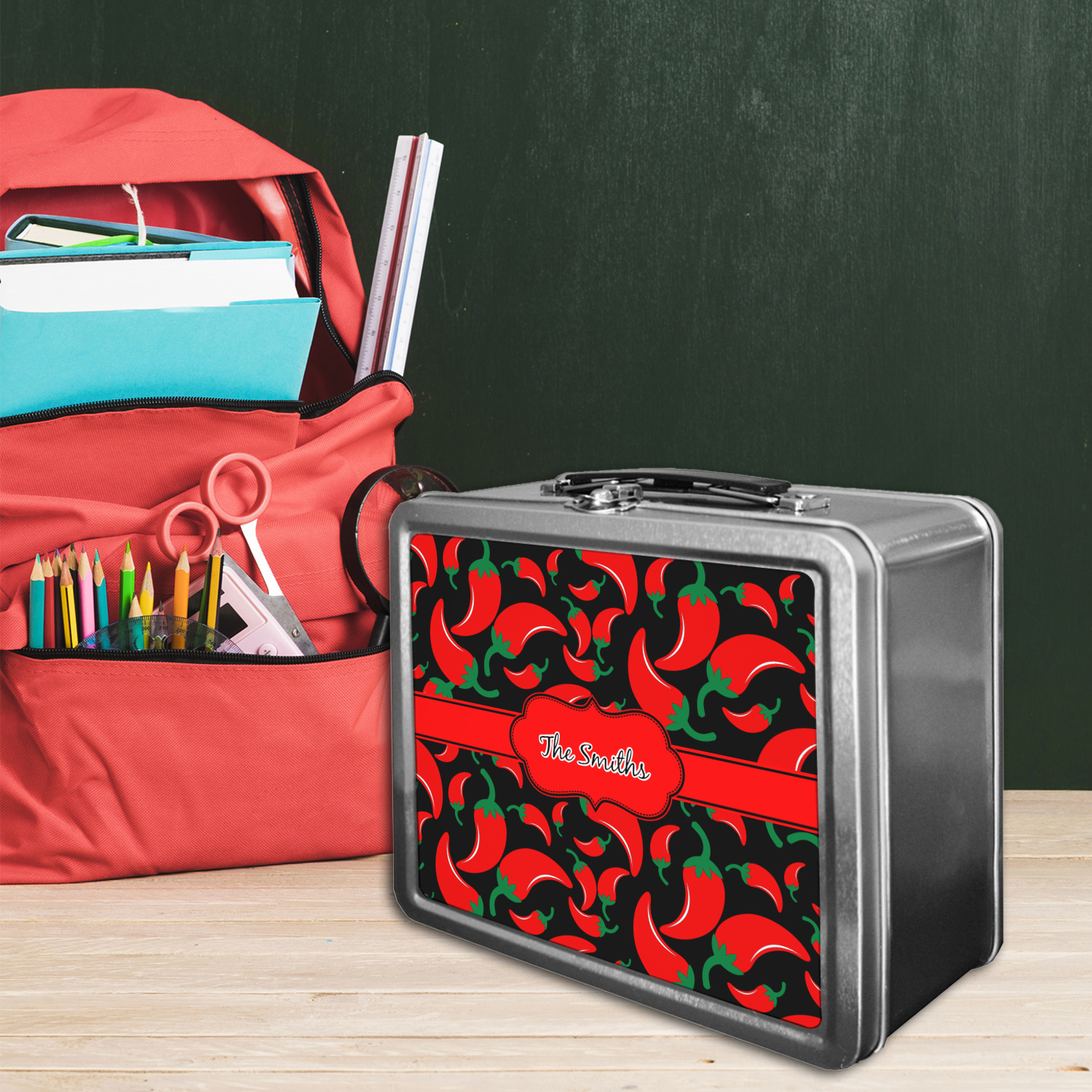 Chili Peppers Lunch Box (Personalized) - YouCustomizeIt