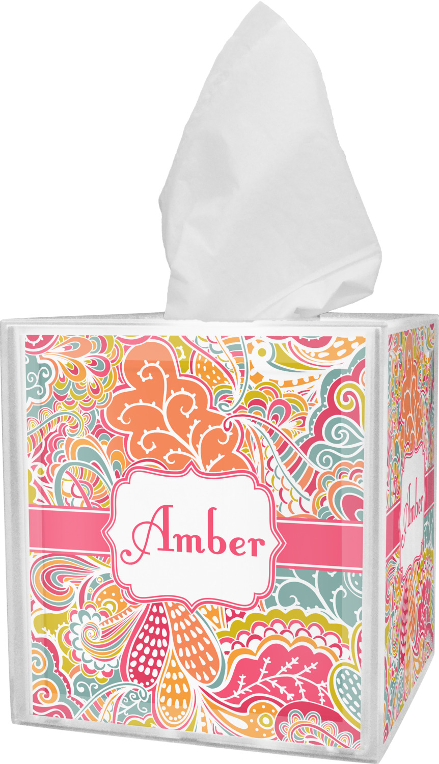 Abstract Foliage Tissue Box Cover (Personalized) - YouCustomizeIt