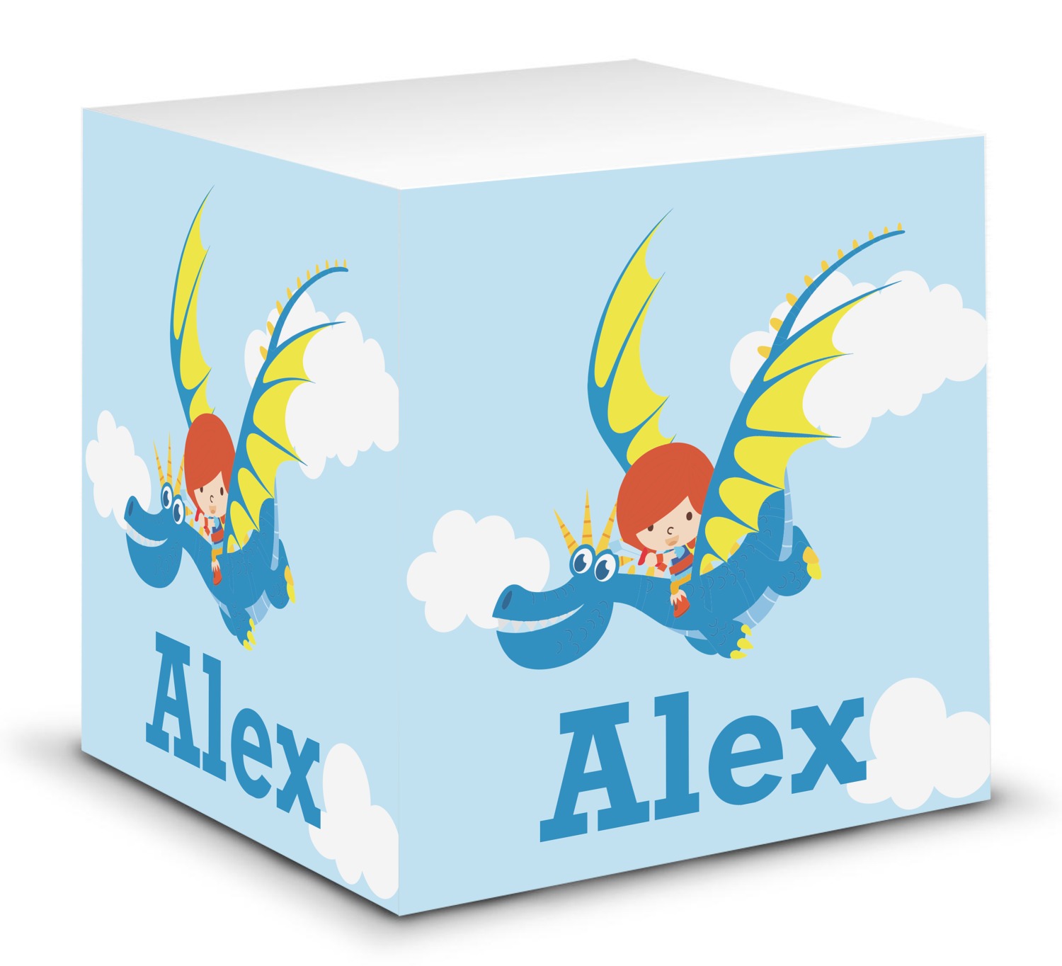 Custom Flying a Dragon Sticky Note Cube (Personalized) | YouCustomizeIt