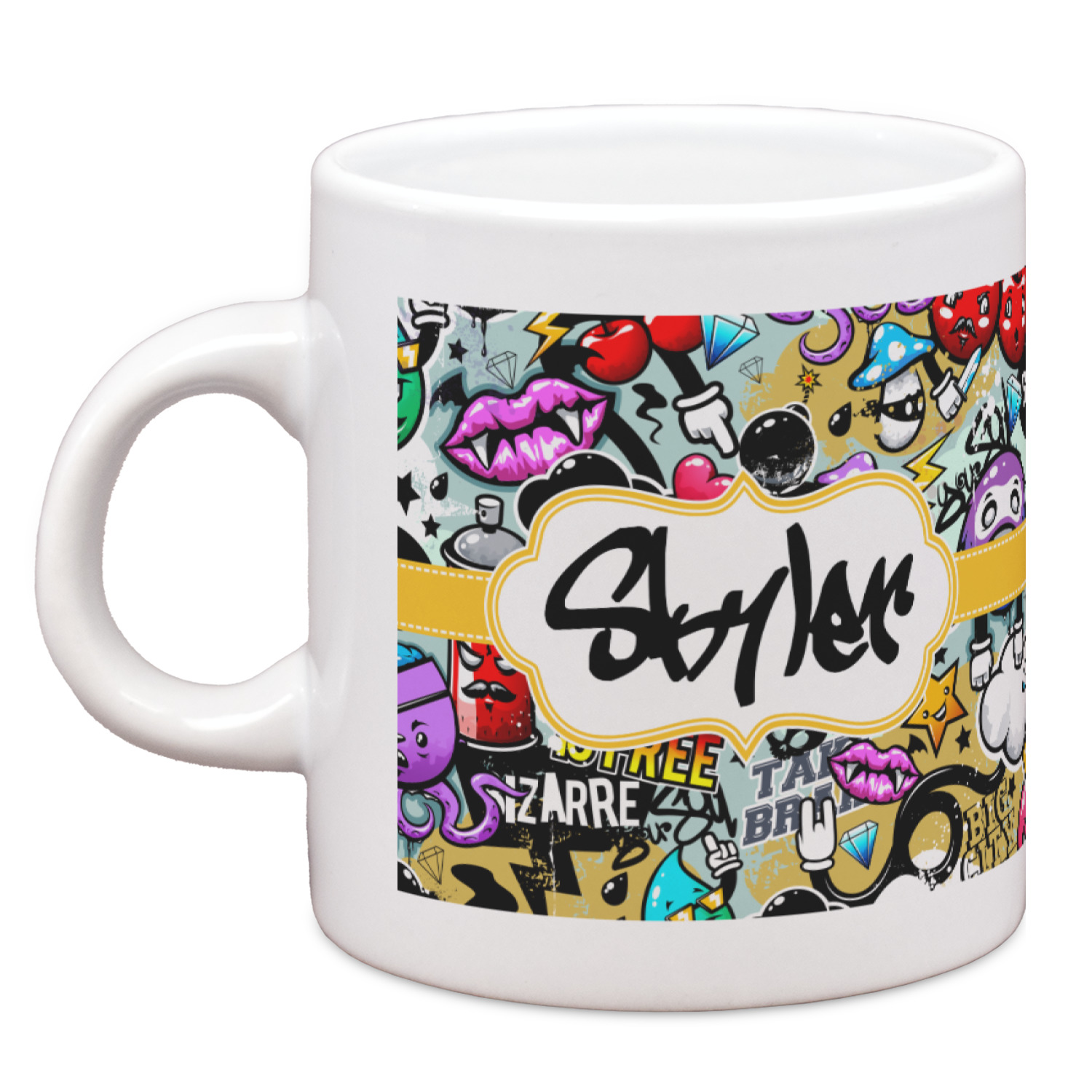 Graffiti Espresso Cup (Personalized) - YouCustomizeIt