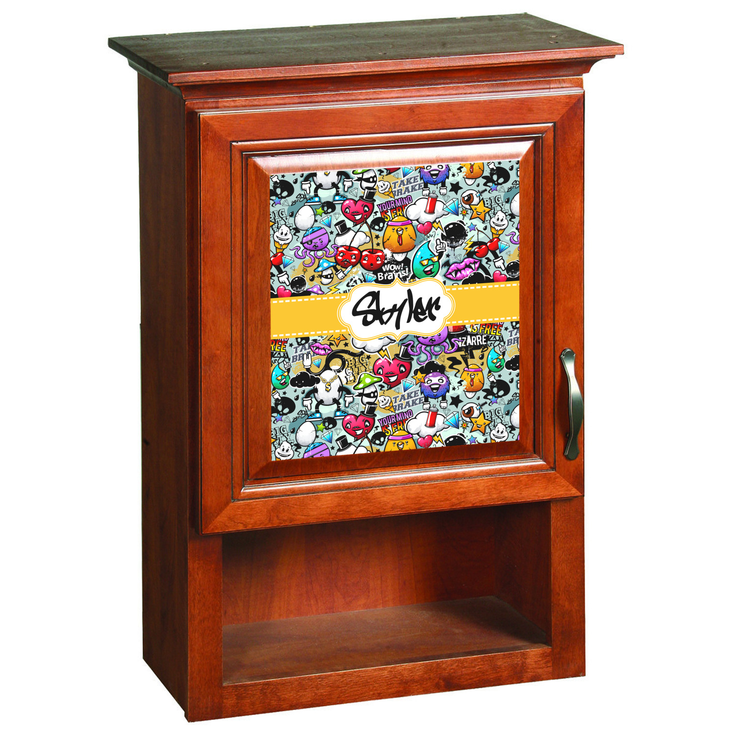 Custom Graffiti Cabinet Decal - Custom Size (Personalized) | YouCustomizeIt