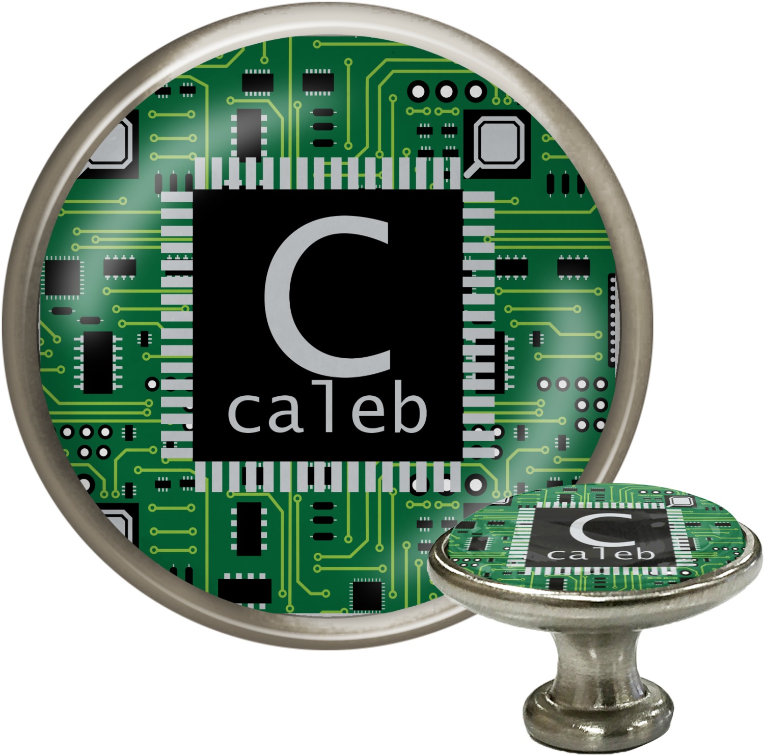 Circuit Board Cabinet Knob (Personalized) - YouCustomizeIt