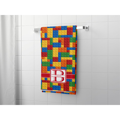 Custom Building Blocks Bath Towel (Personalized) | YouCustomizeIt