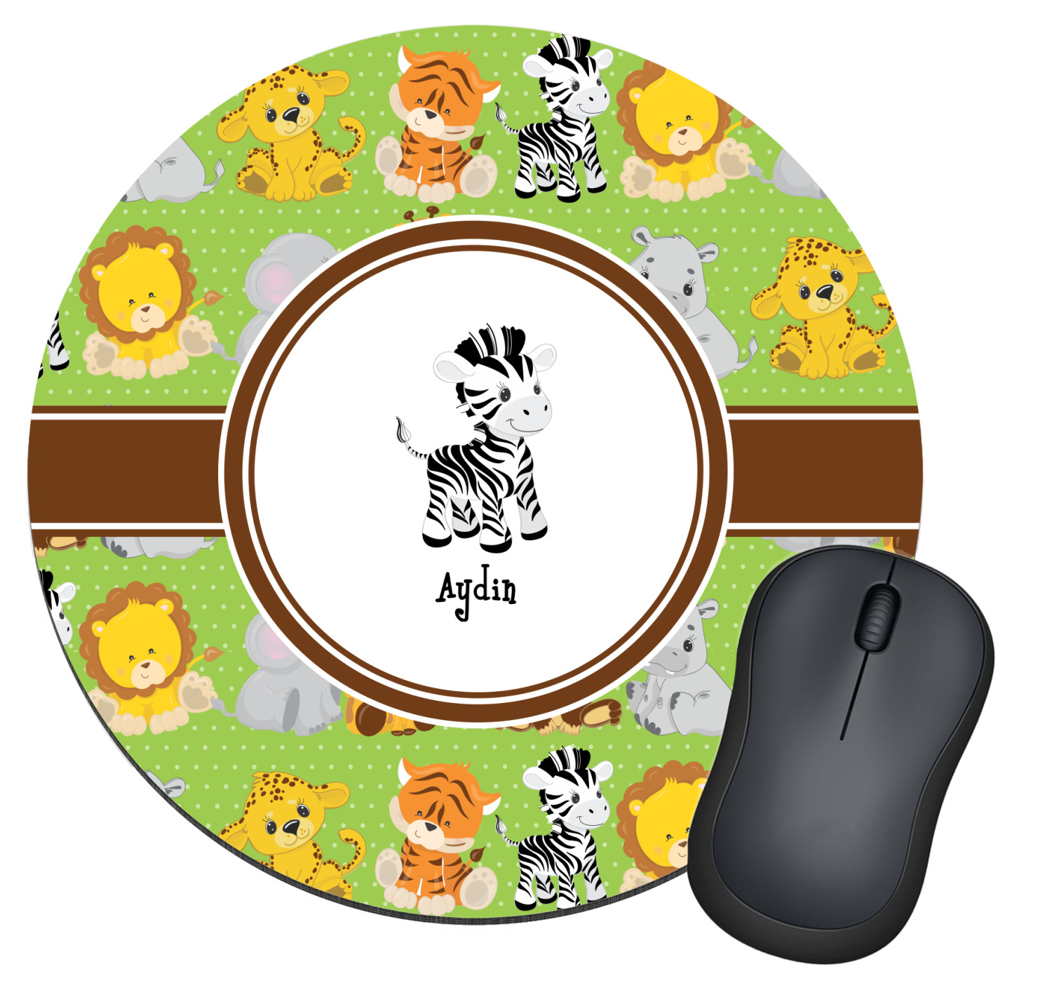 Safari Round Mouse Pad (Personalized) - YouCustomizeIt