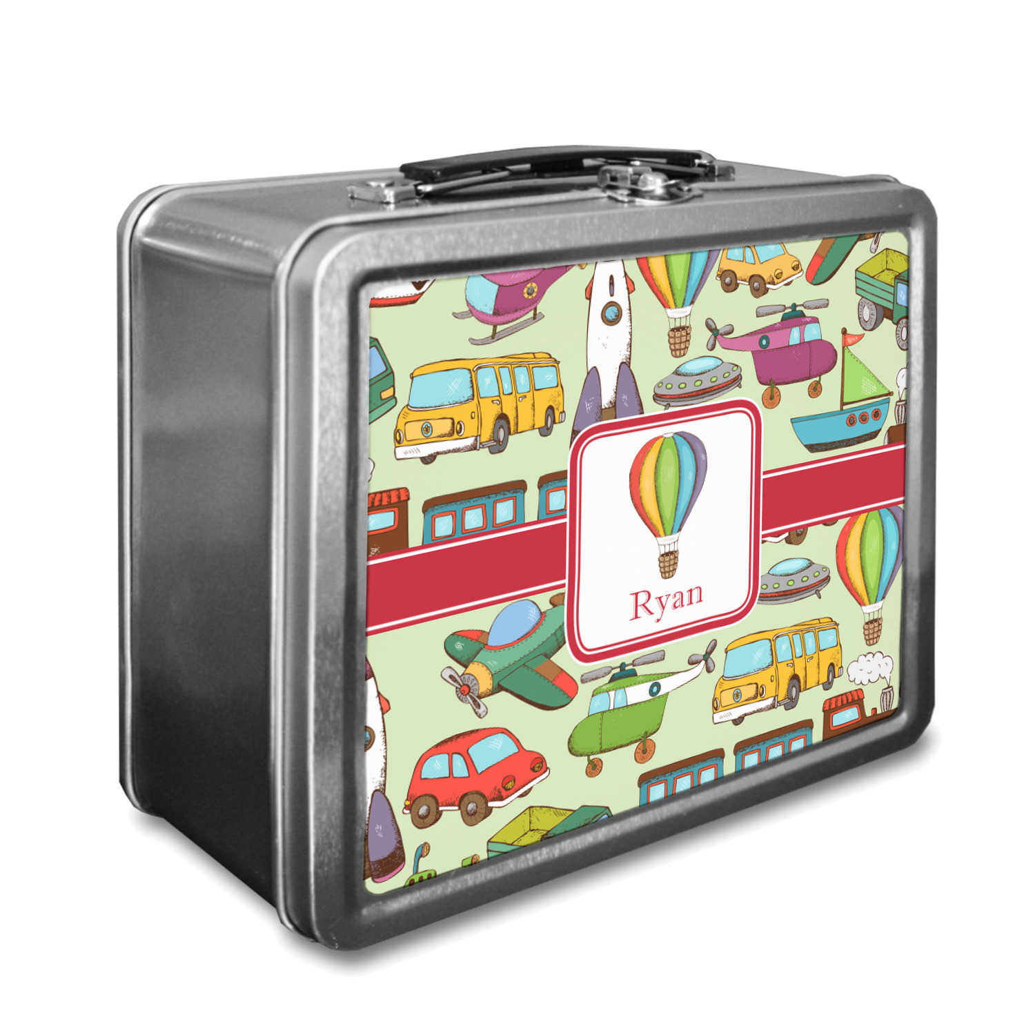 Custom Vintage Transportation Lunch Box (Personalized) | YouCustomizeIt