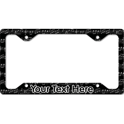 Musical Notes License Plate Frame (Personalized) - YouCustomizeIt
