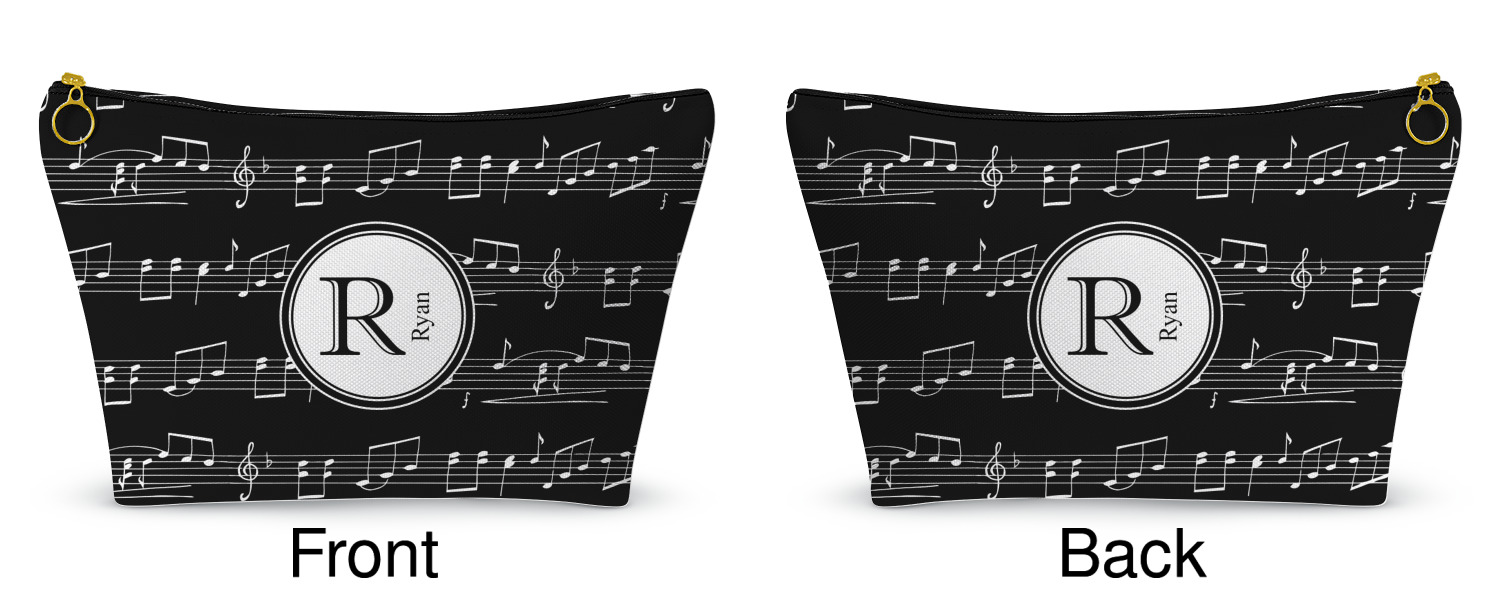 Custom Musical Notes Makeup Bag (Personalized) | YouCustomizeIt