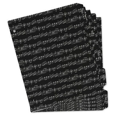 Musical Notes Binder Tab Divider Set (Personalized) - YouCustomizeIt