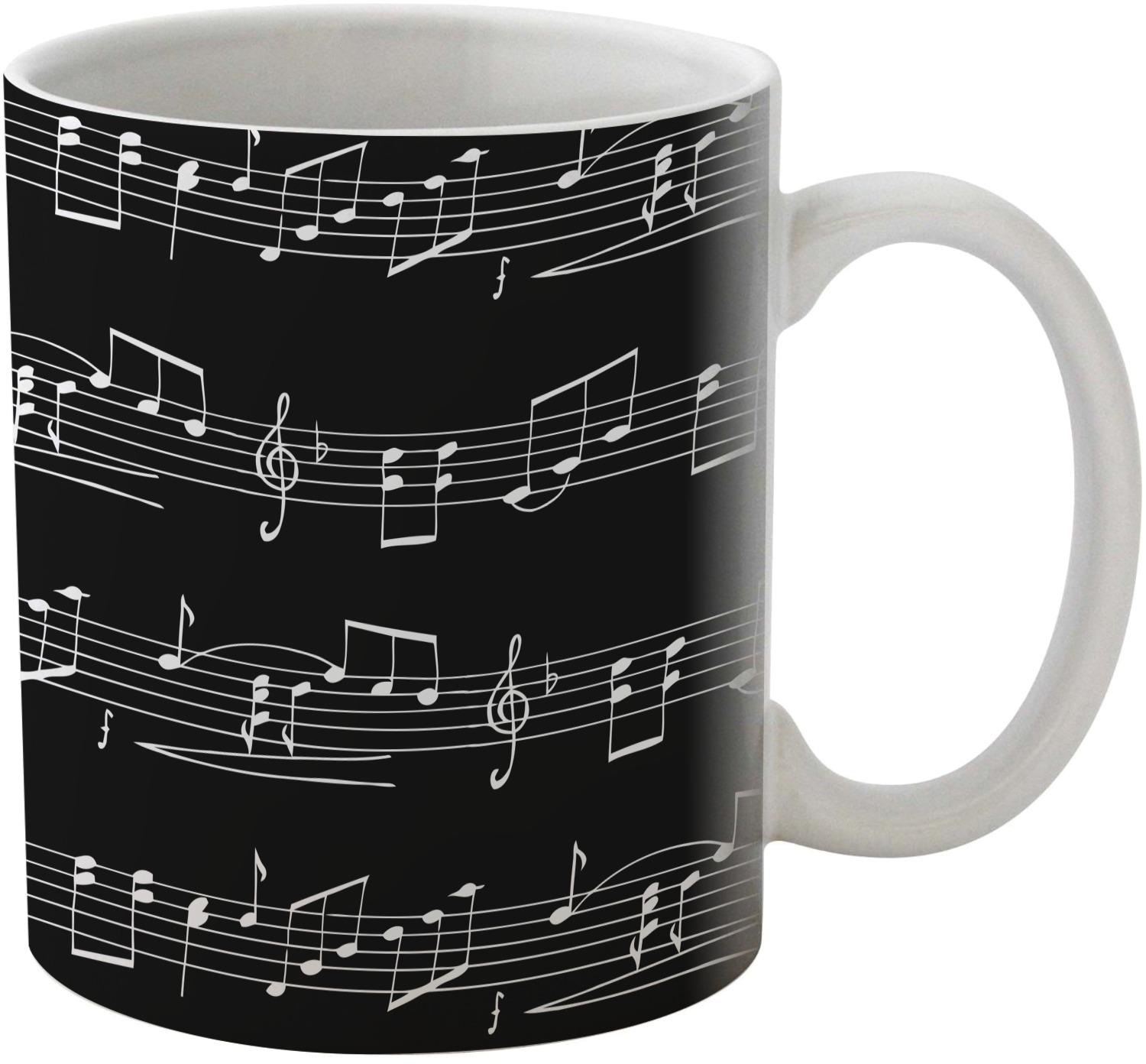 Musical Notes Coffee Mug (Personalized) - YouCustomizeIt