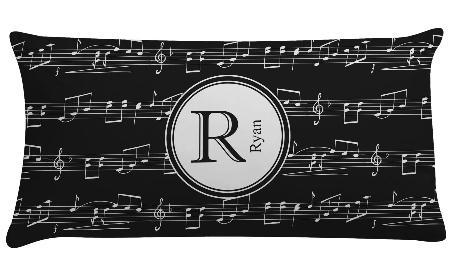 Musical Notes Pillow Case - Standard (Personalized) - YouCustomizeIt