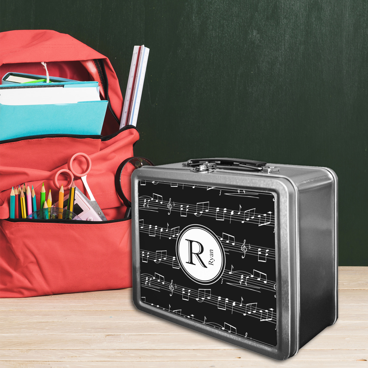 Musical Notes Lunch Box (Personalized) - YouCustomizeIt