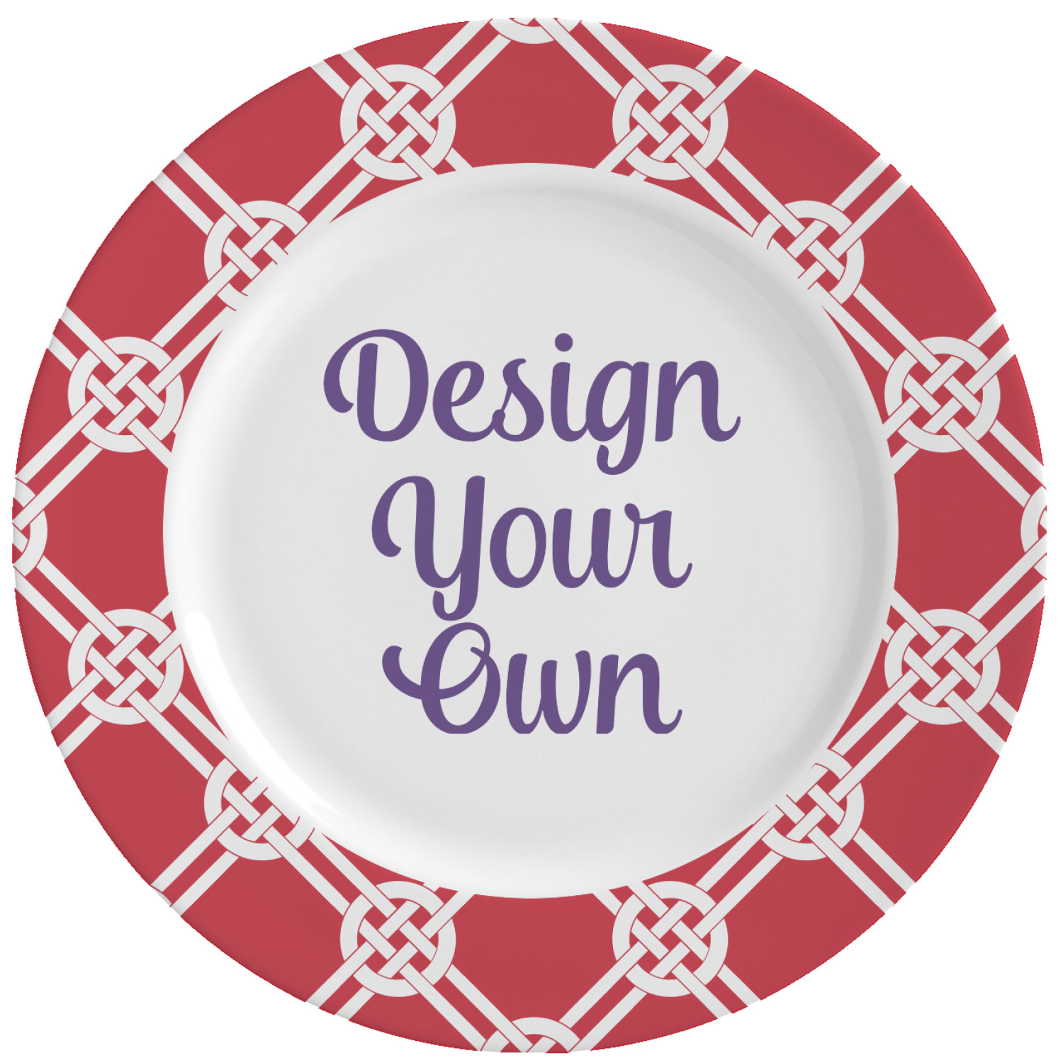 Celtic Knot Ceramic Dinner Plates (Set of 4) (Personalized ...