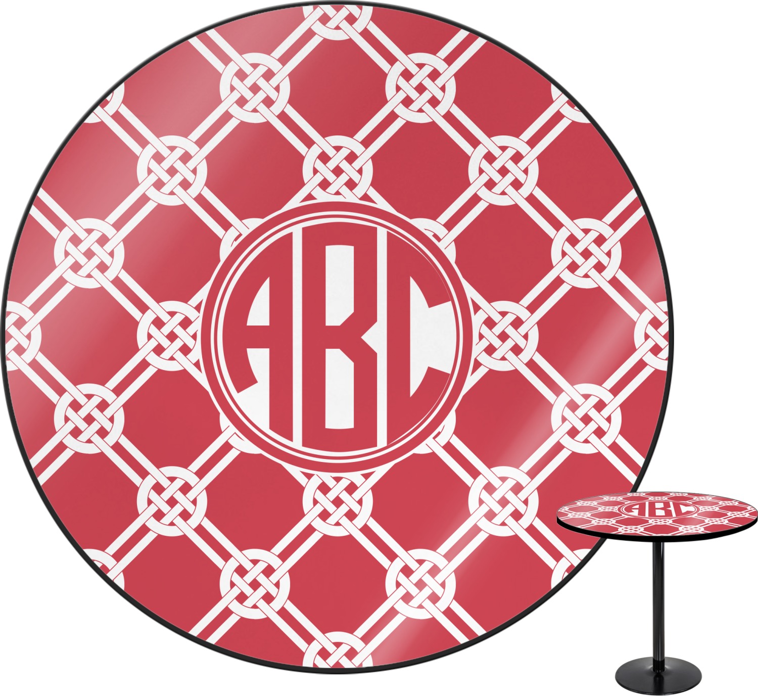 Custom Celtic Knot Round Table (Personalized) | YouCustomizeIt