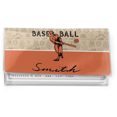 Custom Retro Baseball Vinyl Checkbook Cover (Personalized) | YouCustomizeIt