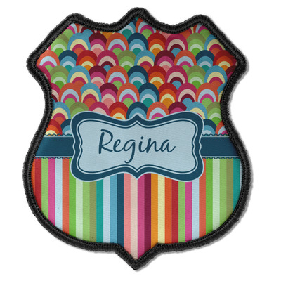 Custom Retro Scales & Stripes Iron on Patches (Personalized ...