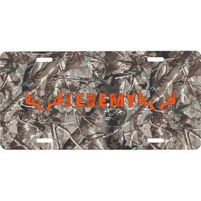 Custom Hunting Camo Front License Plate (Personalized) | YouCustomizeIt