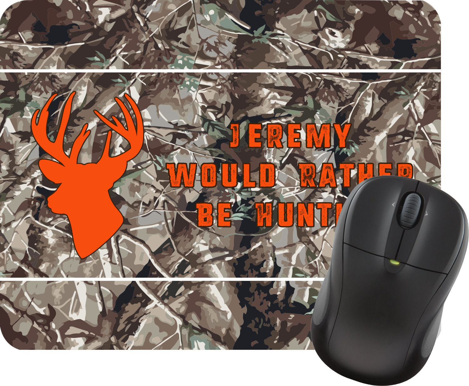 Hunting Camo Rectangular Mouse Pad (Personalized) - YouCustomizeIt