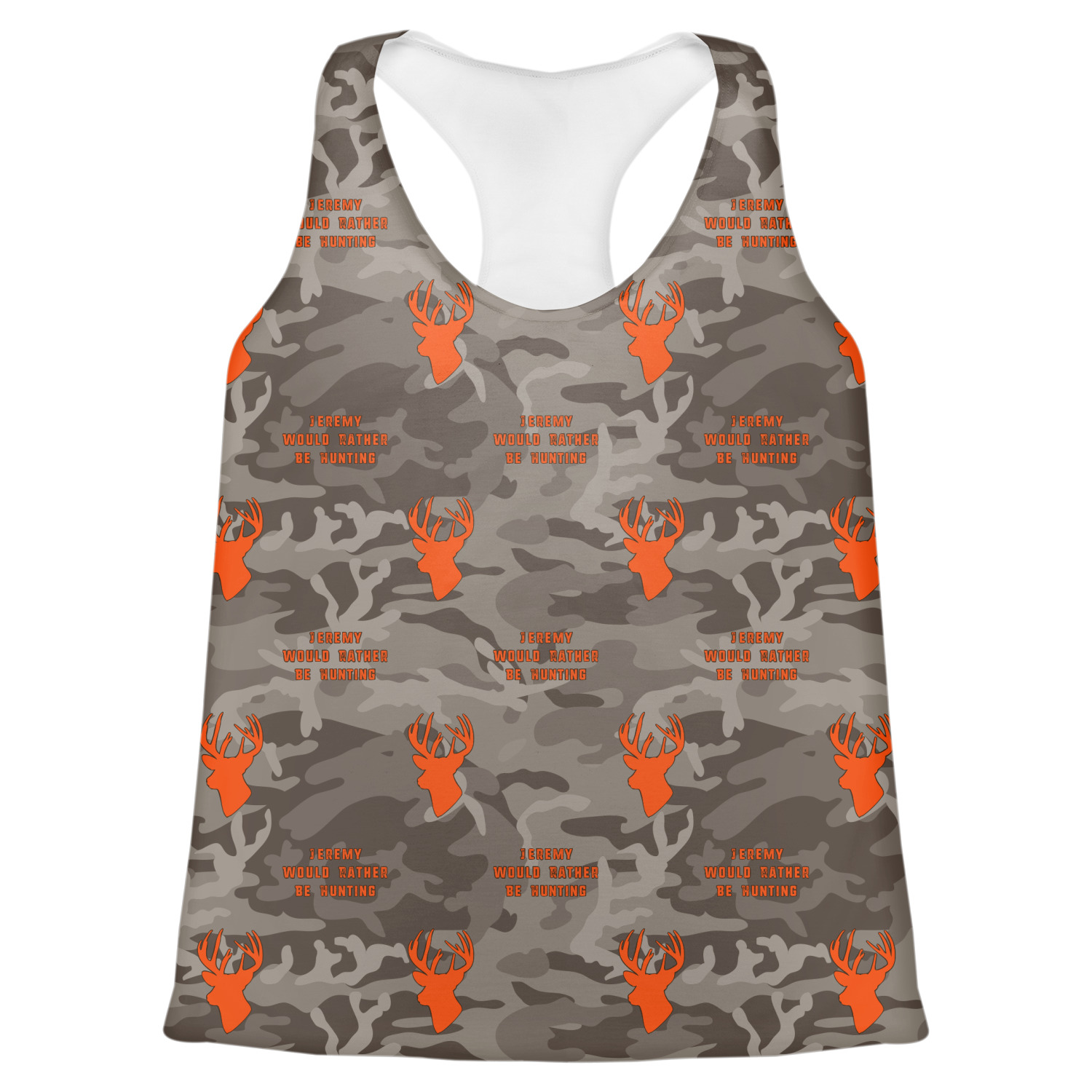 Hunting Camo Womens Racerback Tank Top - X Small (Personalized ...
