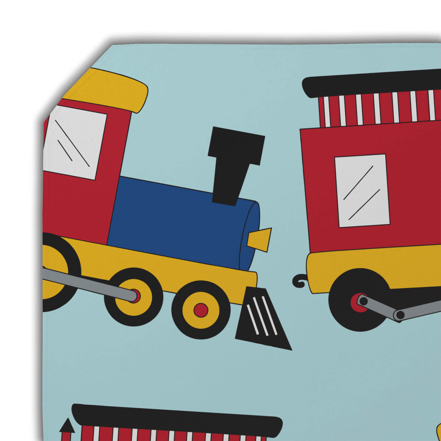 Custom Trains Dining Table Mat - Octagon w/ Name or Text | YouCustomizeIt