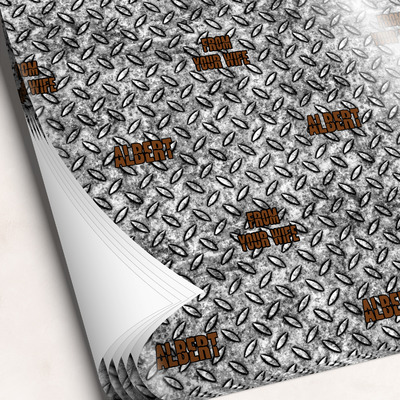 Diamond Plate Wrapping Paper (Personalized) - YouCustomizeIt