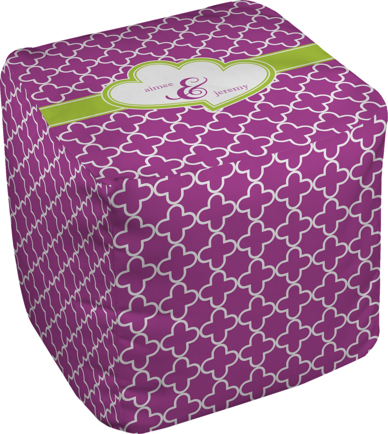 Custom Clover Cube Pouf Ottoman (Personalized) | YouCustomizeIt