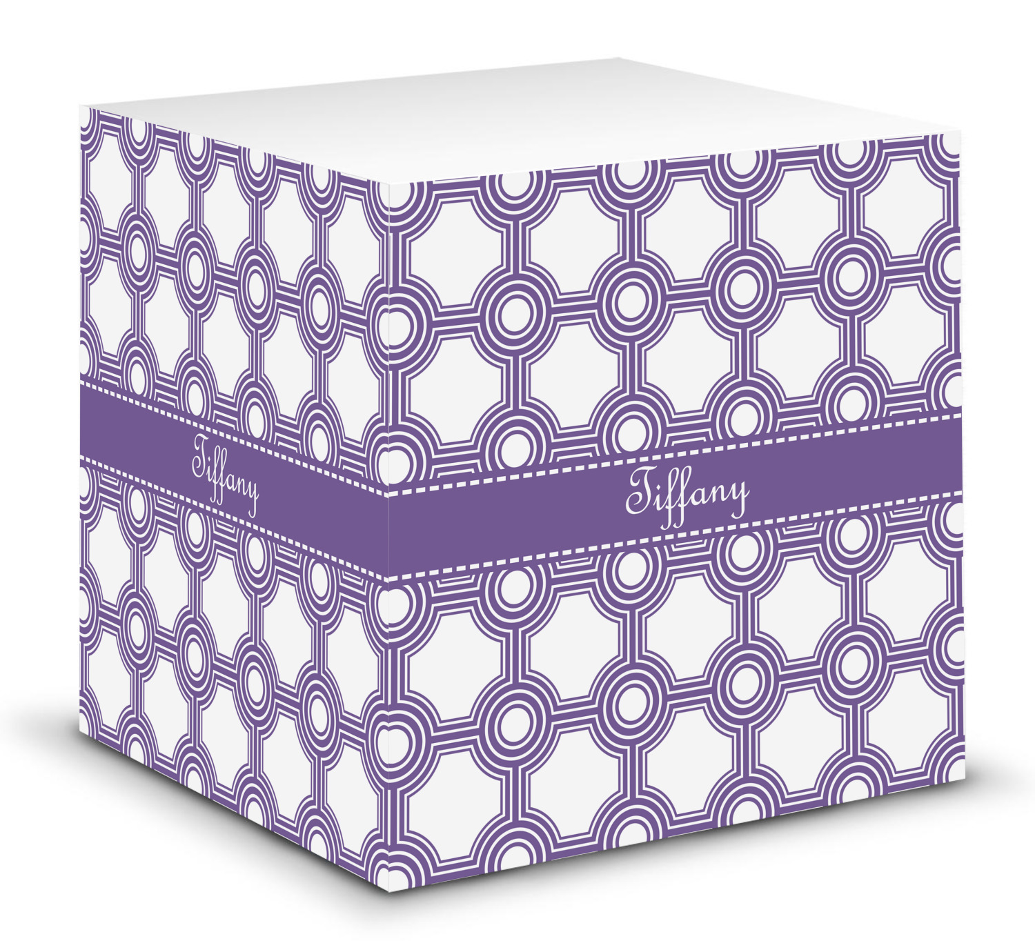 Custom Connected Circles Sticky Note Cube (Personalized) | YouCustomizeIt