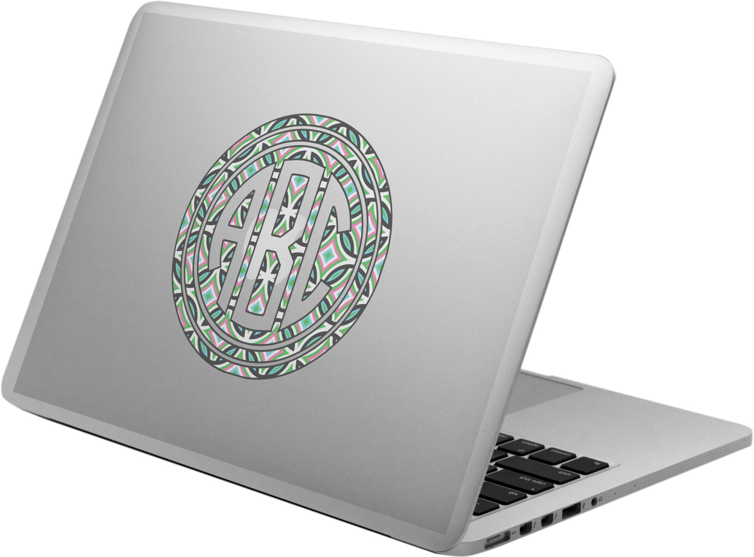 Custom Geometric Circles Laptop Decal (Personalized) | YouCustomizeIt