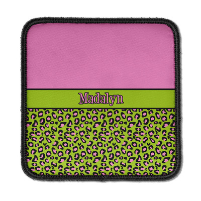 Custom Pink & Lime Green Leopard Iron on Patches (Personalized ...