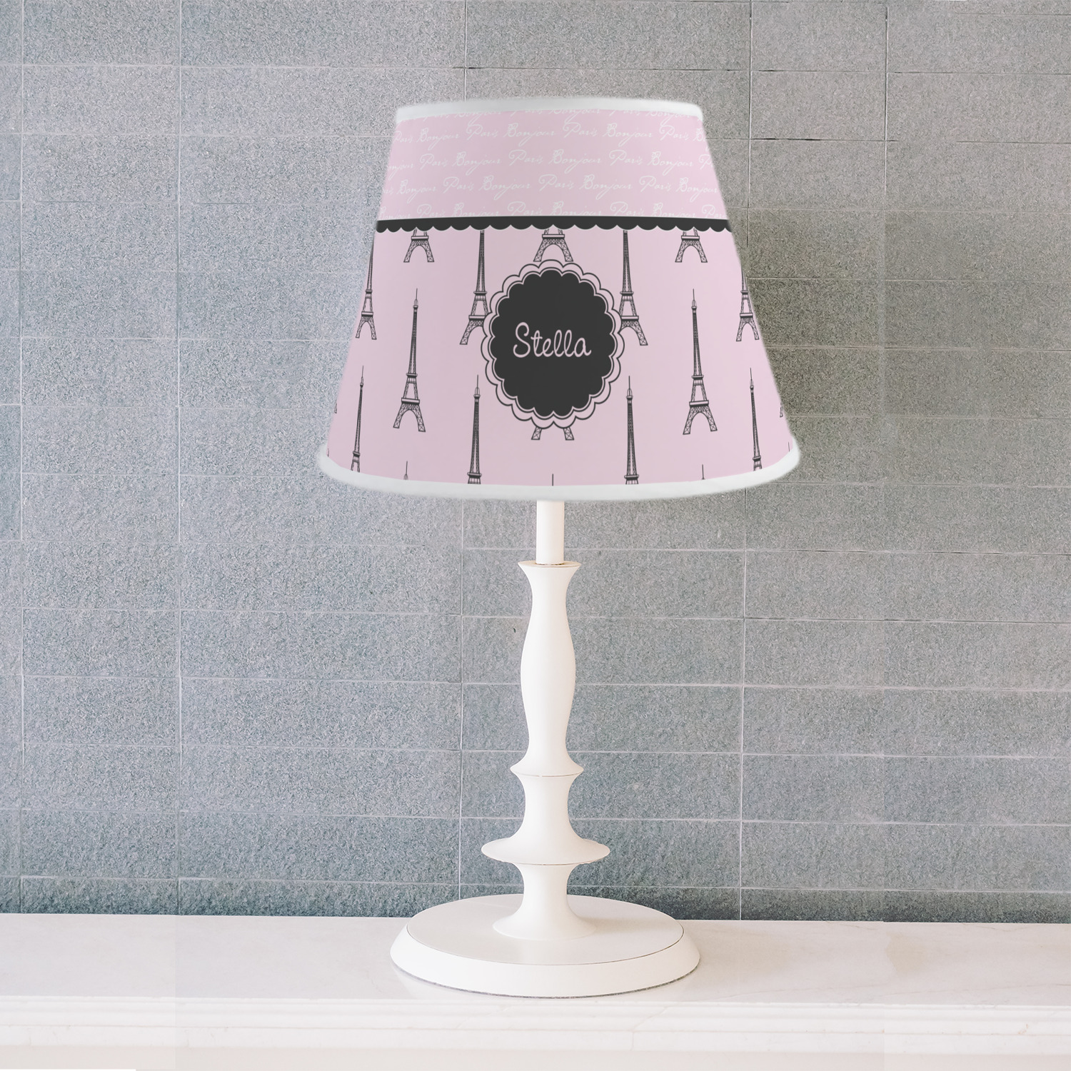 Paris & Eiffel Tower Empire Lamp Shade (Personalized) - YouCustomizeIt