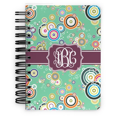 Colored Circles Spiral Bound Notebook - 5x7 (Personalized) - YouCustomizeIt