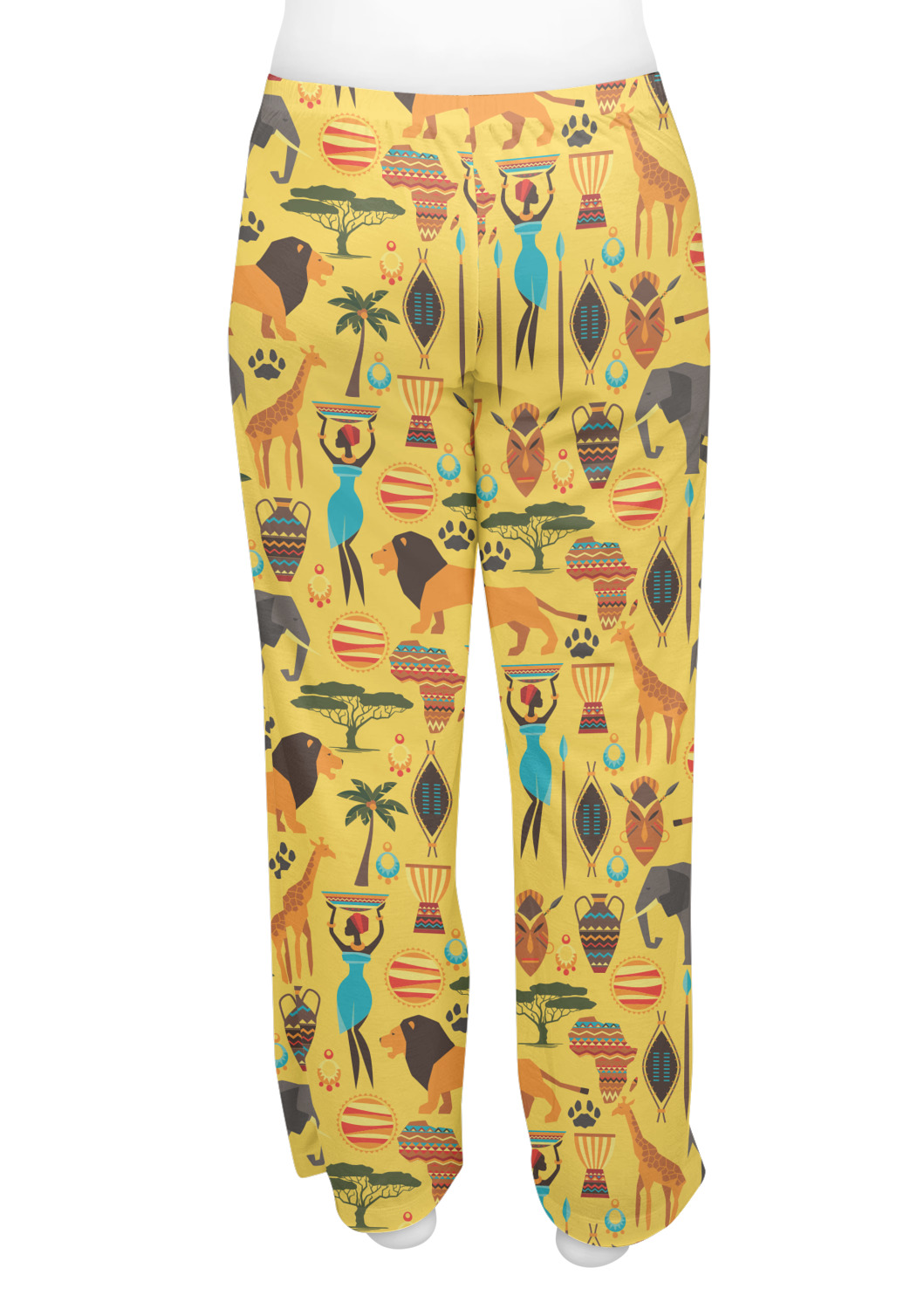 African Safari Womens Pajama Pants - L (Personalized) - YouCustomizeIt