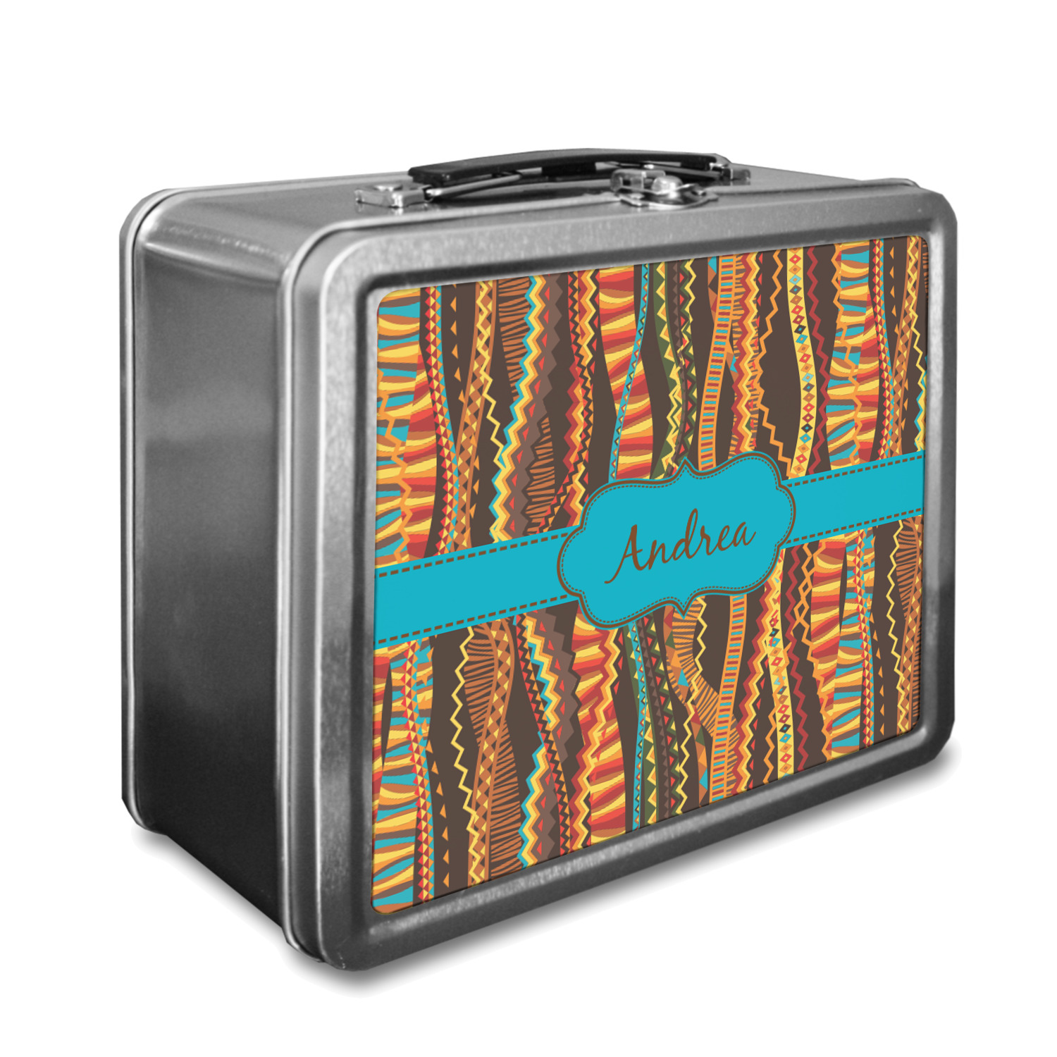 Custom Tribal Ribbons Lunch Box (Personalized) | YouCustomizeIt