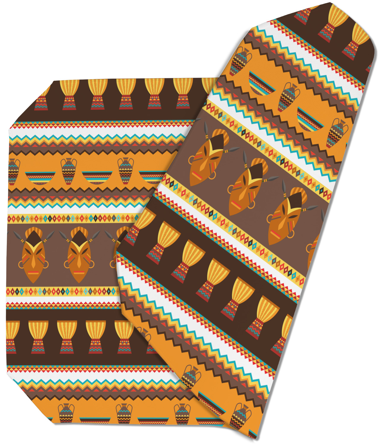Custom African Masks Dining Table Mat - Octagon | YouCustomizeIt