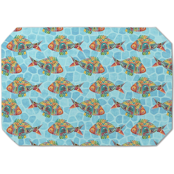 Custom Mosaic Fish Dining Table Mat - Octagon | YouCustomizeIt