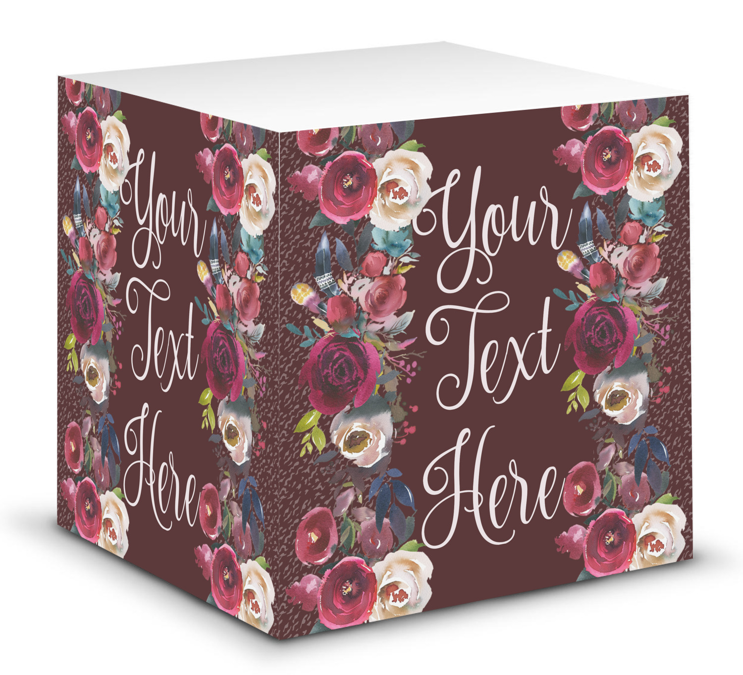 Custom Boho Sticky Note Cube (Personalized) | YouCustomizeIt
