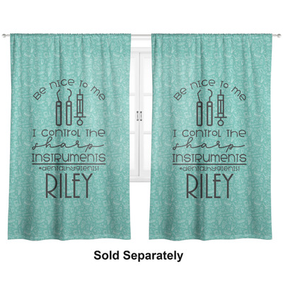 Custom Dental Hygienist Curtain (Personalized) | YouCustomizeIt