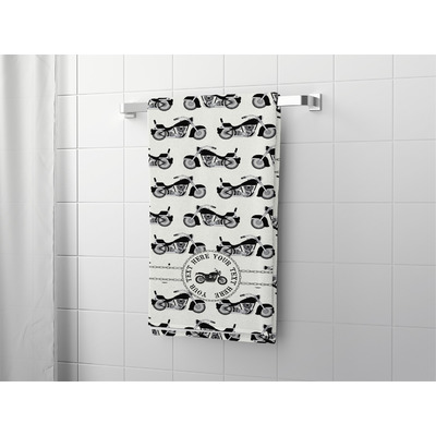 Motorcycle Bath Towel (Personalized) - YouCustomizeIt