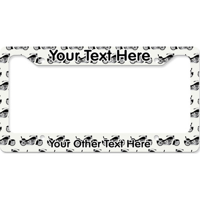 Custom Motorcycle License Plate Frame (Personalized) | YouCustomizeIt