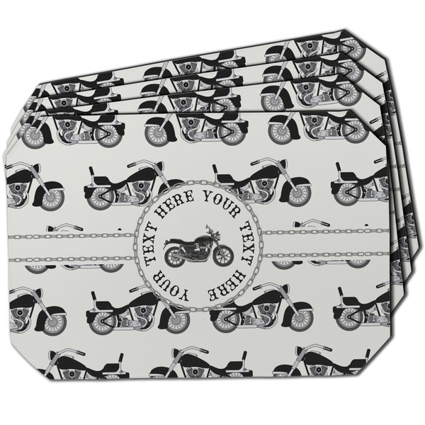 Custom Motorcycle Dining Table Mat - Octagon w/ Name or Text ...