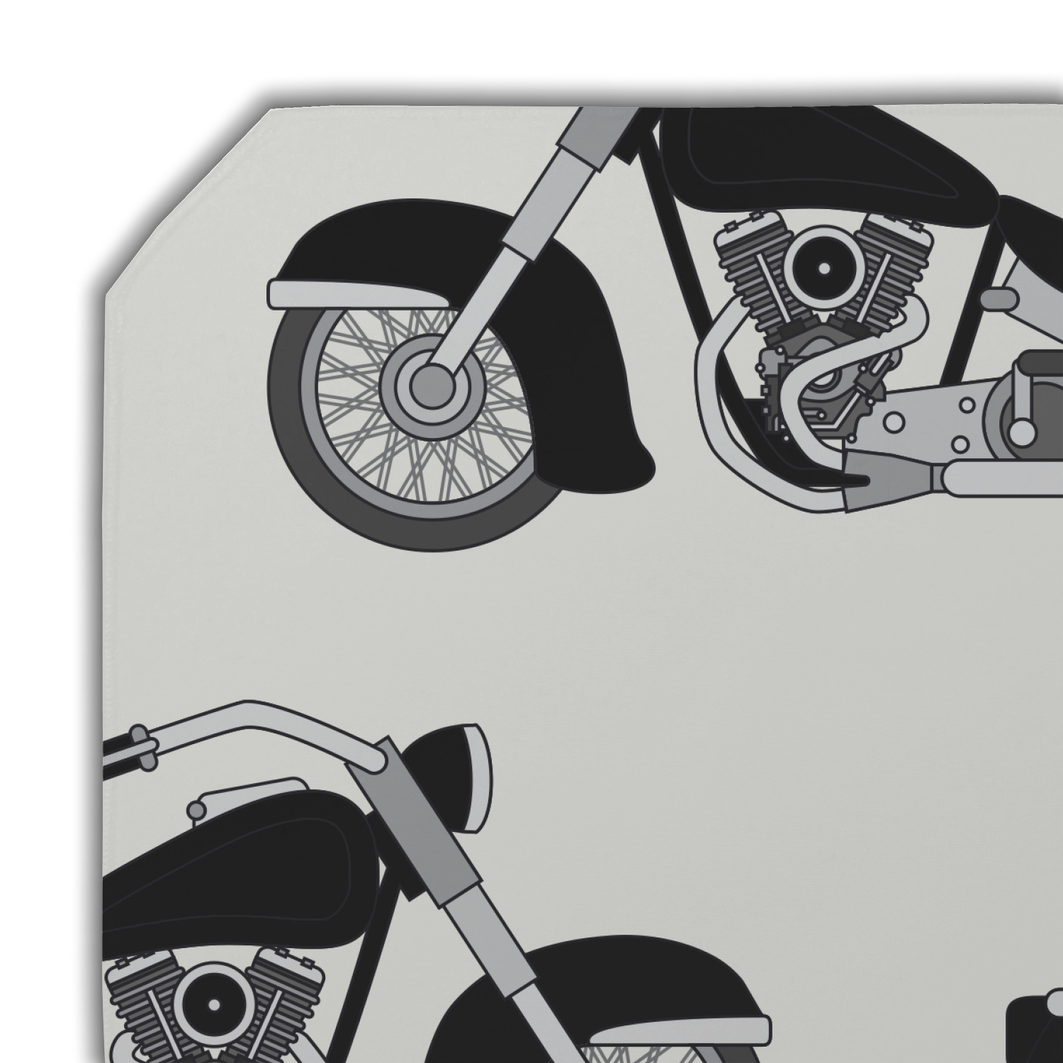 Custom Motorcycle Dining Table Mat - Octagon w/ Name or Text ...