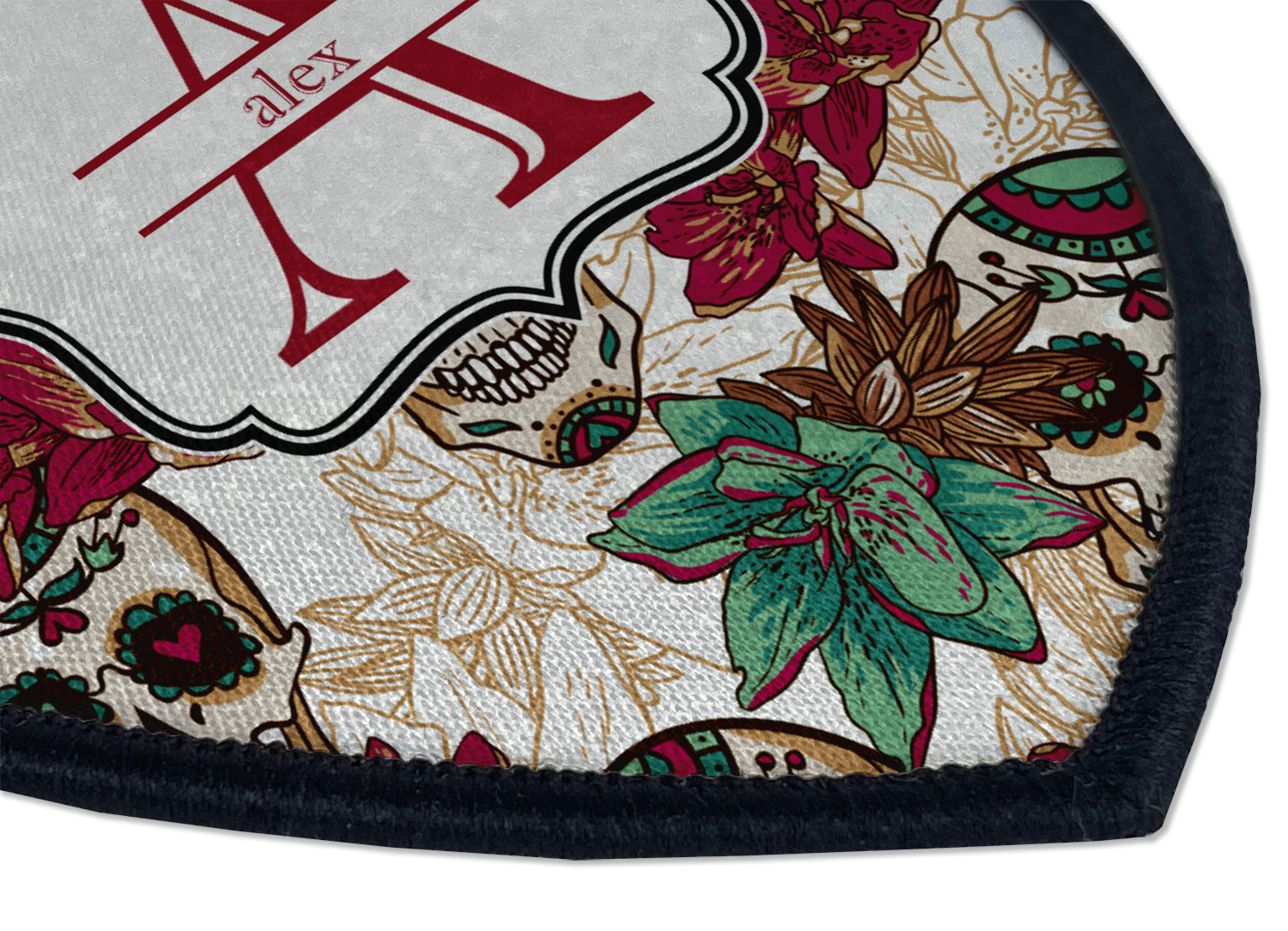 Sugar Skulls & Flowers Iron on Patches (Personalized) - YouCustomizeIt