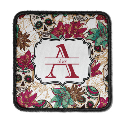 Custom Sugar Skulls & Flowers Iron on Patches (Personalized ...