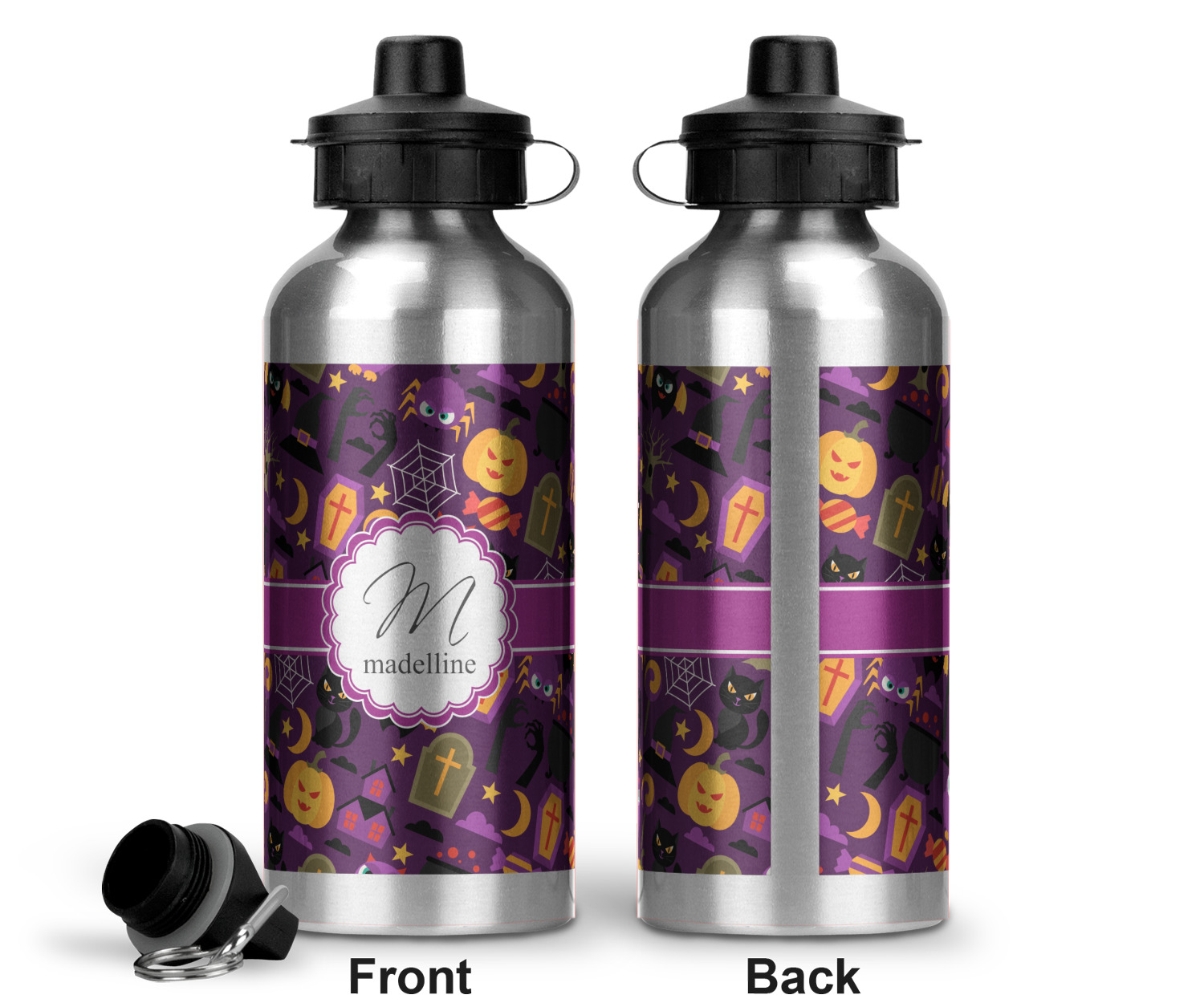 Halloween Water Bottle - Aluminum - 20 oz (Personalized) - YouCustomizeIt