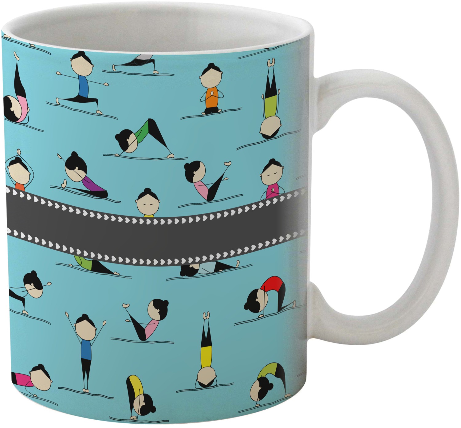 Yoga Poses Coffee Mug (Personalized) - YouCustomizeIt