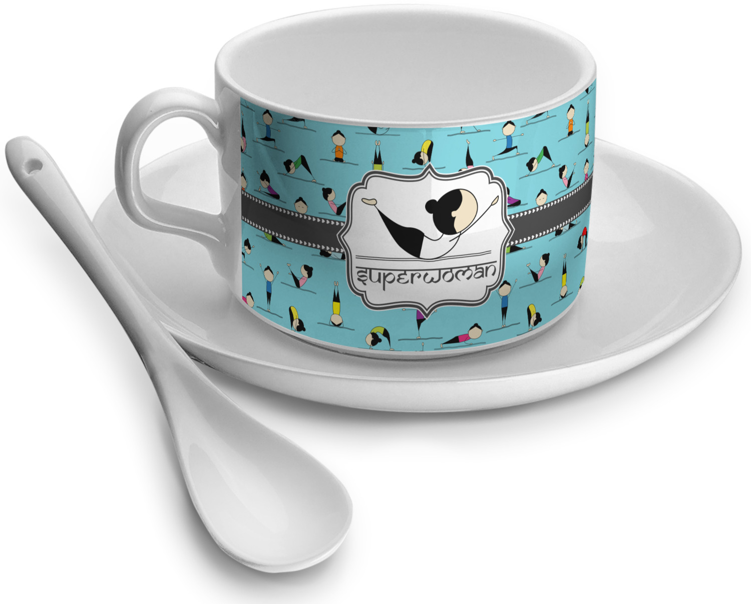 Yoga Poses Tea Cup - Single (Personalized) - YouCustomizeIt