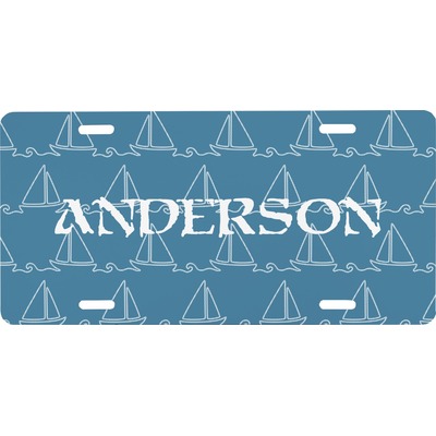 Custom Rope Sail Boats Front License Plate (Personalized) | YouCustomizeIt