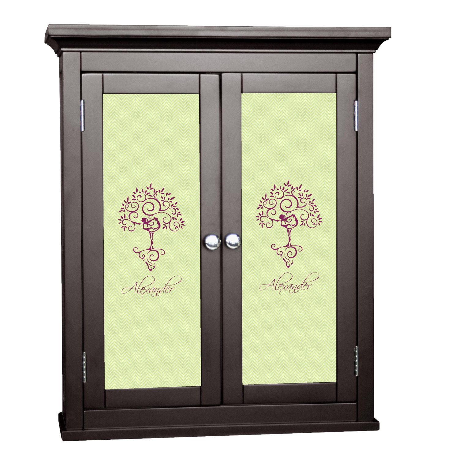 Custom Yoga Tree Cabinet Decal - Custom Size (Personalized ...