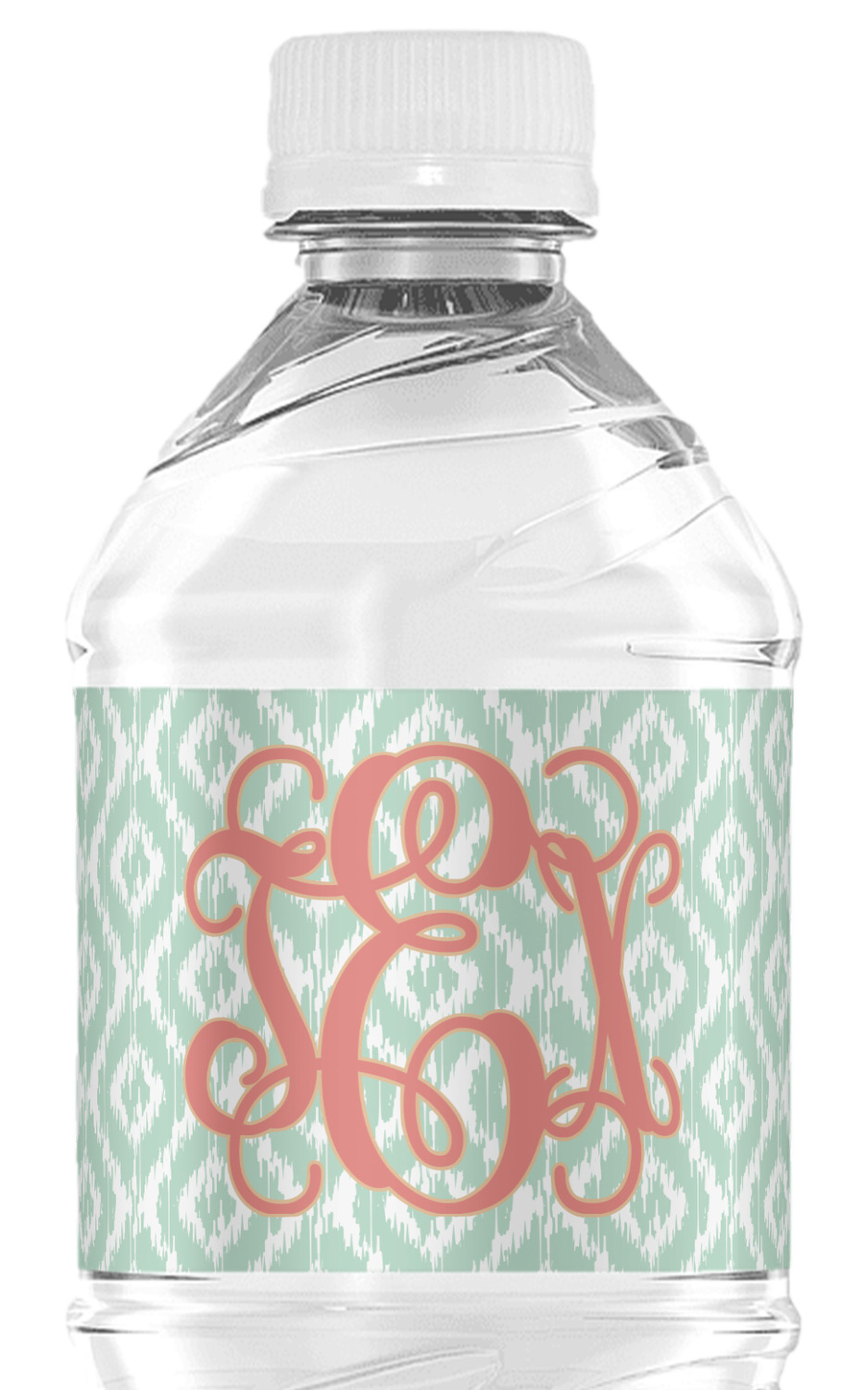 Custom Monogram Water Bottle Labels - Custom Sized | YouCustomizeIt
