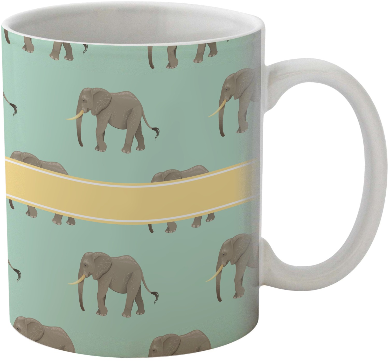 Elephant Coffee Mug (Personalized) - YouCustomizeIt